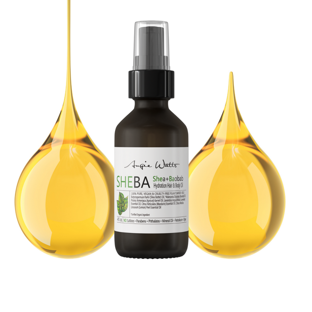 Angie Watts SHEBA (Shea + Baobab) Hydration Hair & Body Oil | Angie Watts